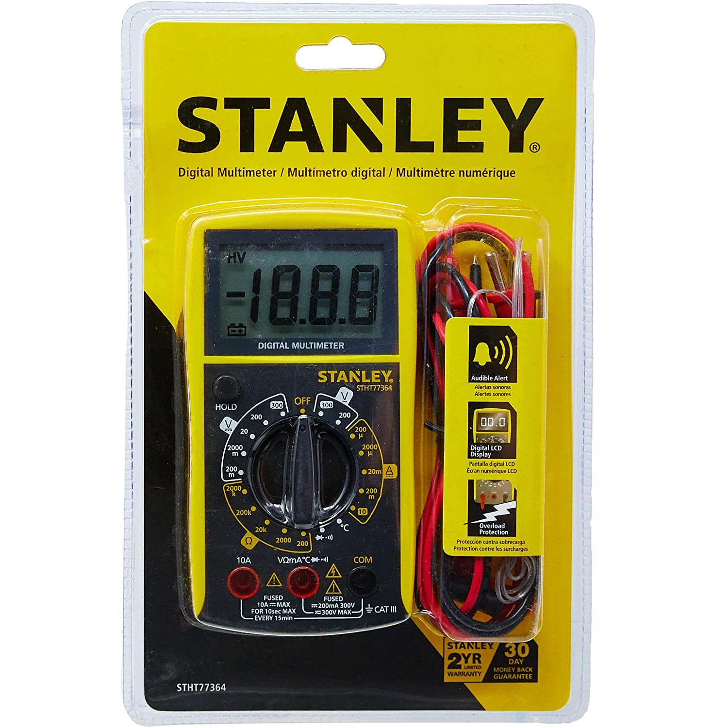 Multimetro Digital c/ Sensor - Stanley - Rei dos Parafusos